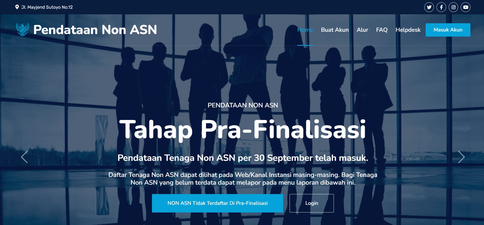 HASIL PENDATAAN TENAGA NON APARATUR SIPIL NEGARA (ASN) PRA FINALISASI DI LINGKUNGAN PEMERINTAH ...